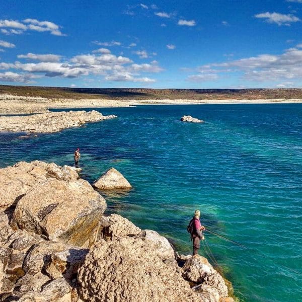 Argentina; Fishing Estancia Laguna Verde (Jurassic Lake / Lago Strobel ...