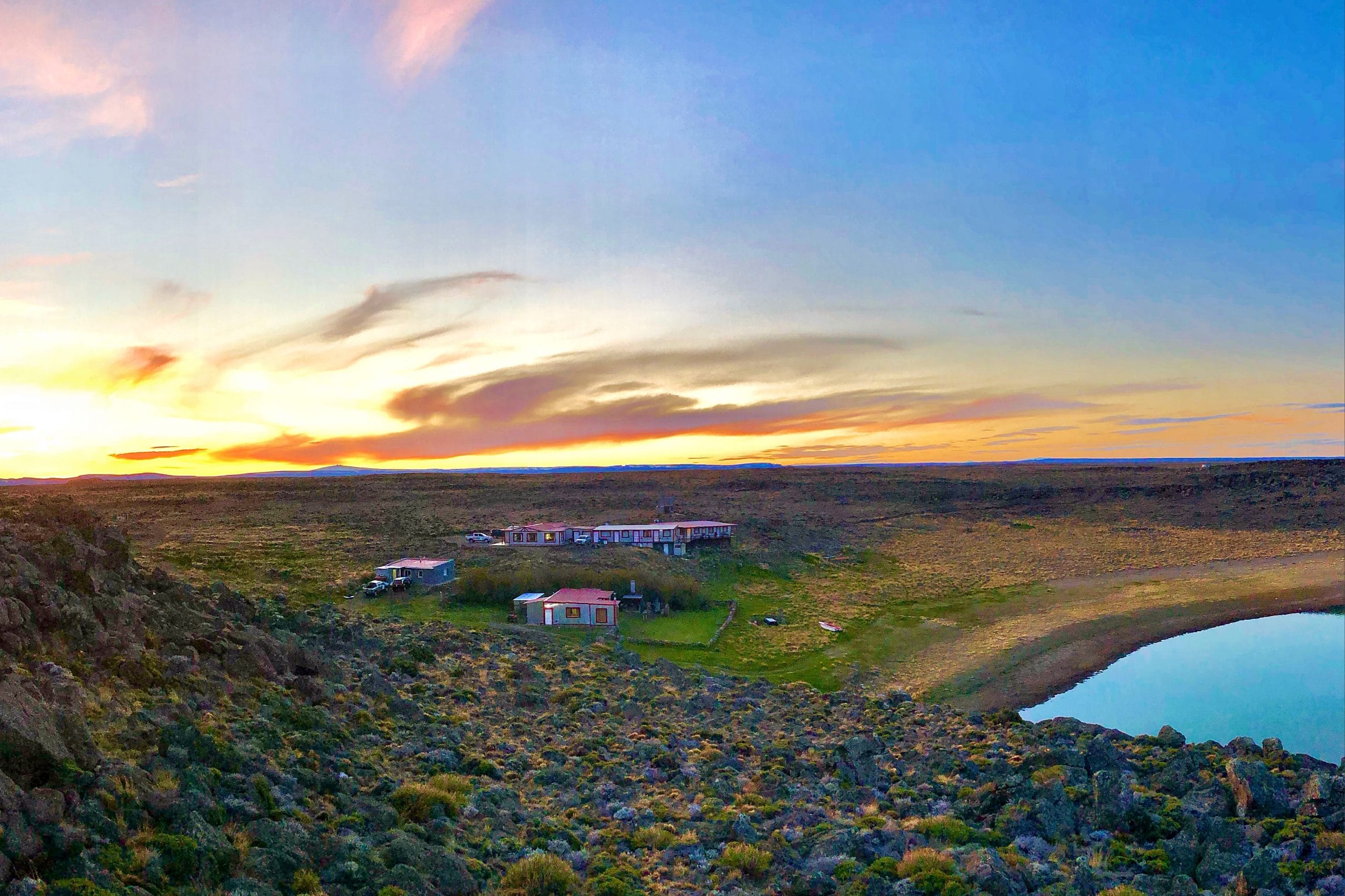 Argentina; Fishing Estancia Laguna Verde (Jurassic Lake / Lago Strobel ...
