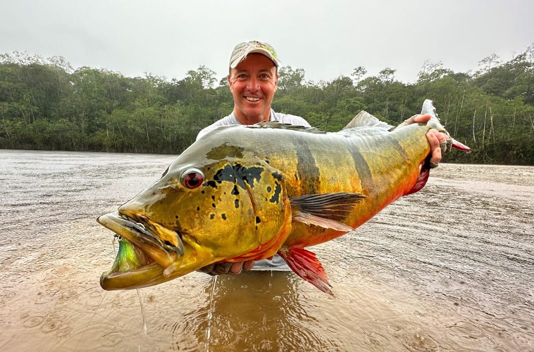 Brazil - new world record for largest peacock bass - Aardvark Mcleod